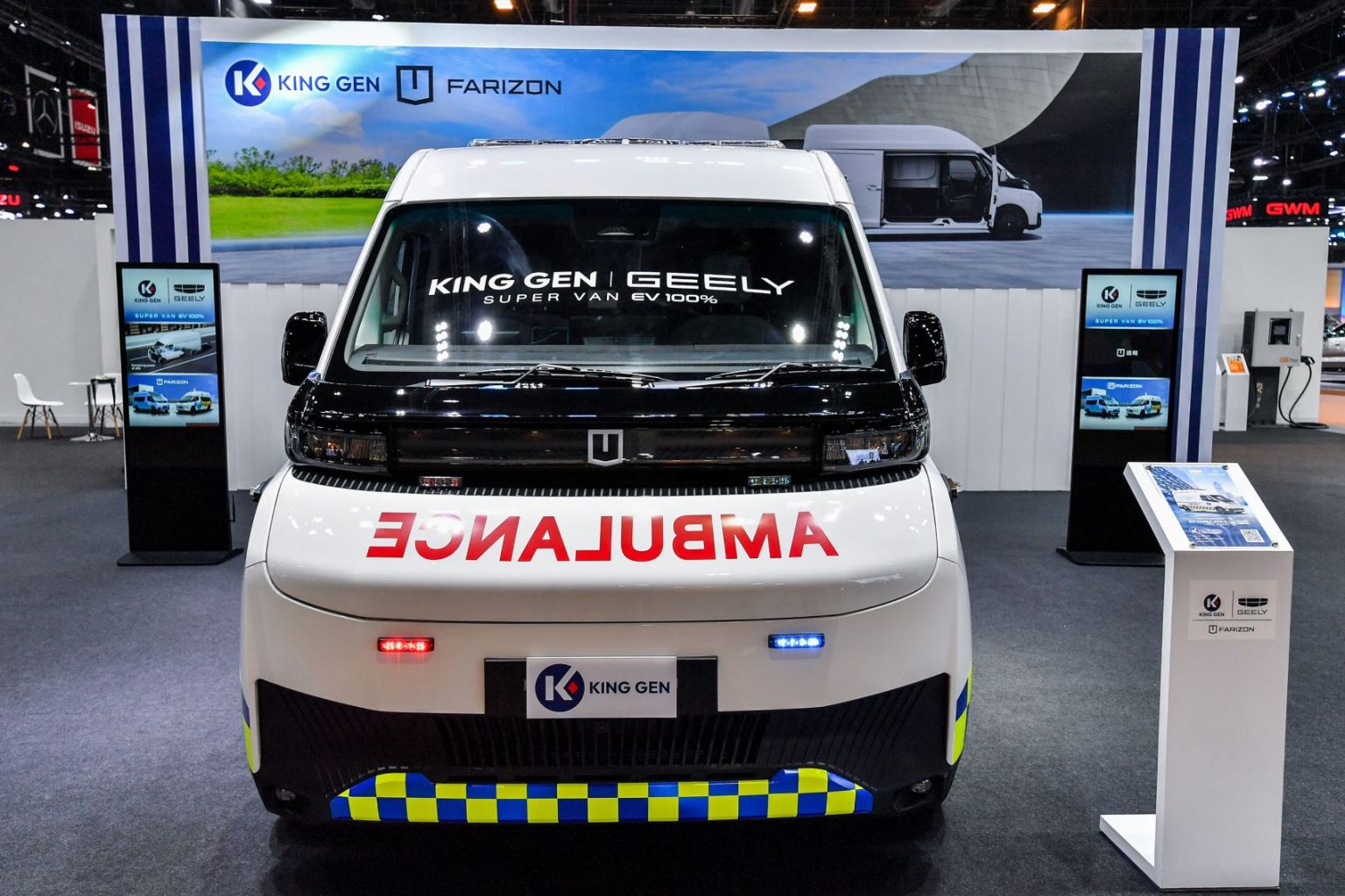 King Gen presents Farizon electric van, designed to be a multi-purpose vehicle, at Bangkok Motor ...